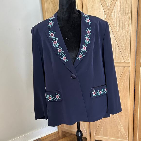 Vintage | Jackets & Coats | Vintage Embriodered Blazer | Poshmark